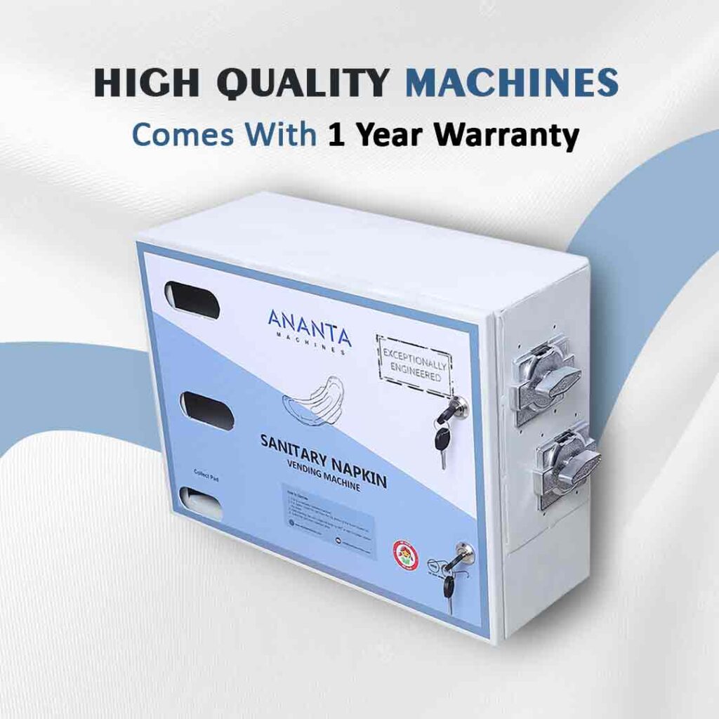 Ananta Manual Sanitary Napkin Vending Machine 50 pads capacity
