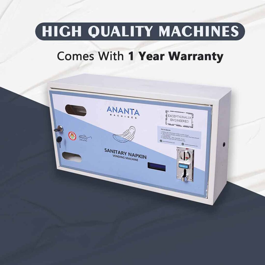 Ananta Fully Automatic Sanitary Pad Vending Machine